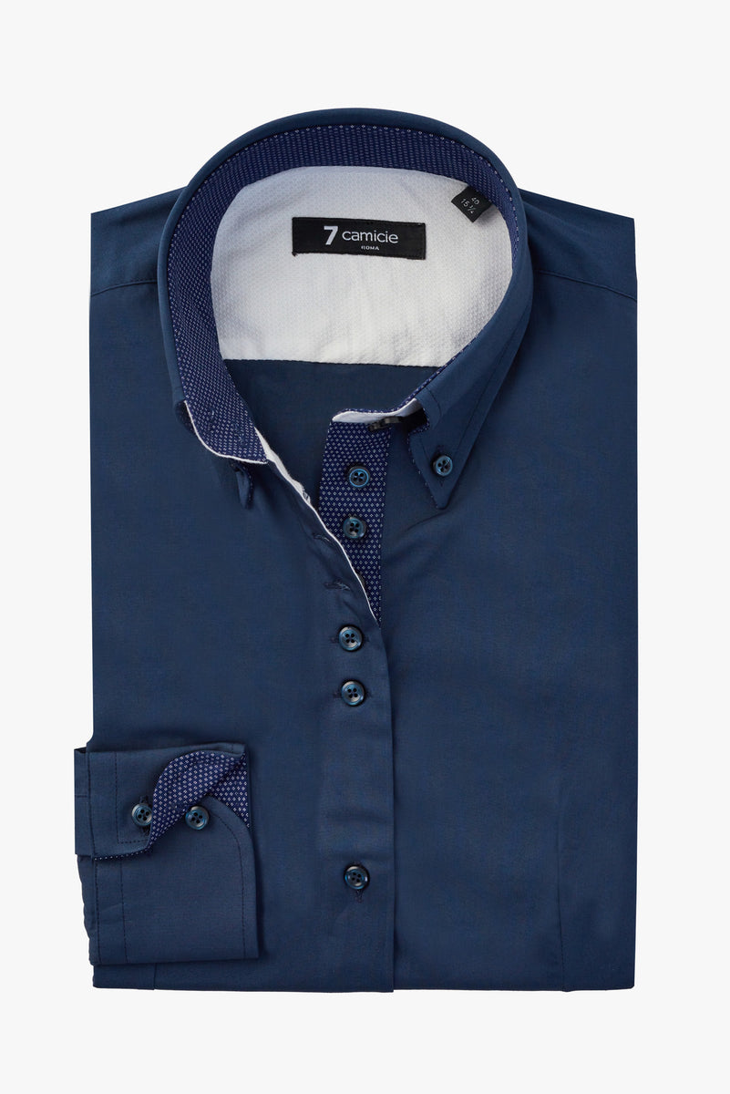 Silvia Iconic Poplin Stretch Women Shirt Blue – 7 Camicie